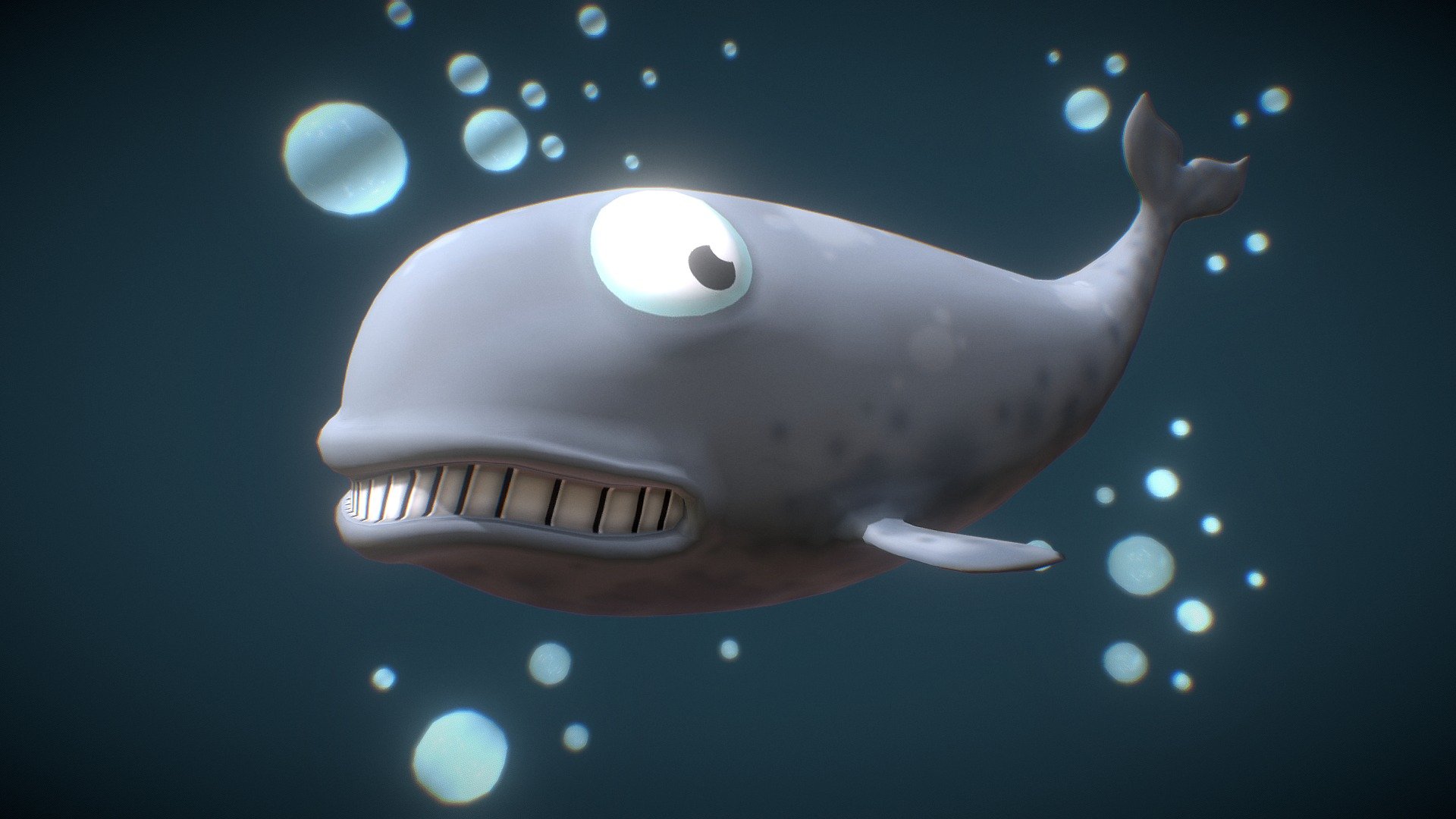 Cartoon Whale - 3D model by Michał Rudowski (@elyandel) [daf6c0d ...