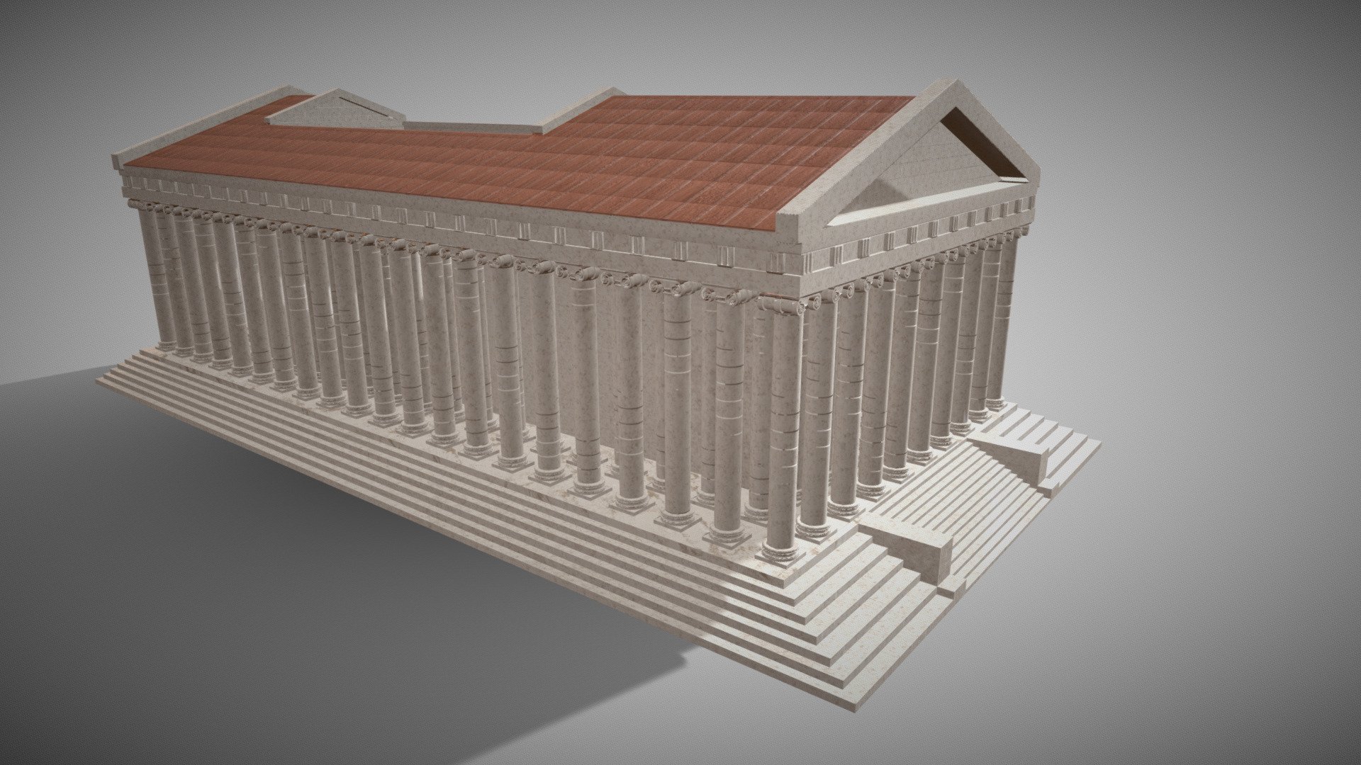 Temple of Apollo, Didymes (LowPoly) - 3D model by Guillaume C 3D ...