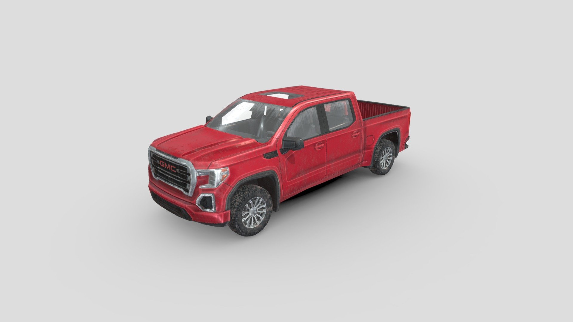 Low Poly Car: GMC Sierra 1500 Crew Cab 2019 - Buy Royalty Free 3D model ...