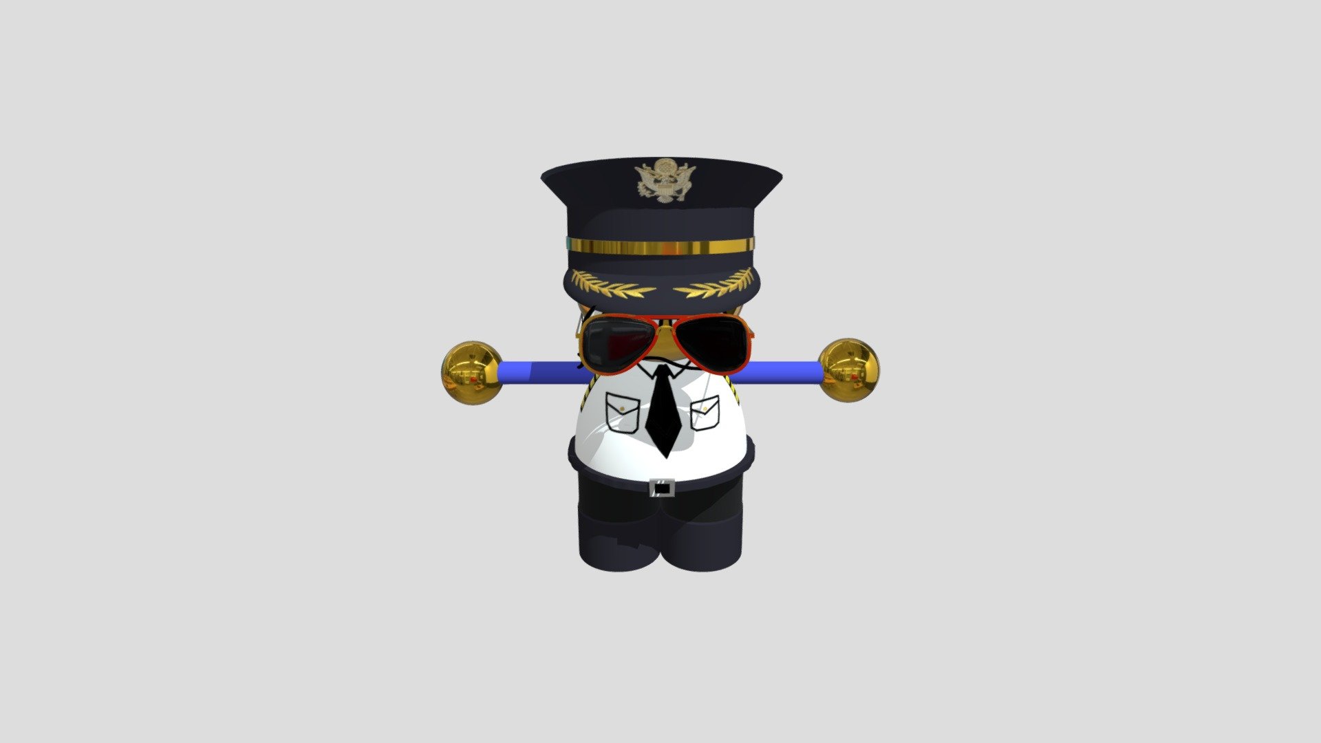 Joe Pilot With Hands T Pose - Download Free 3D model by aperture ...