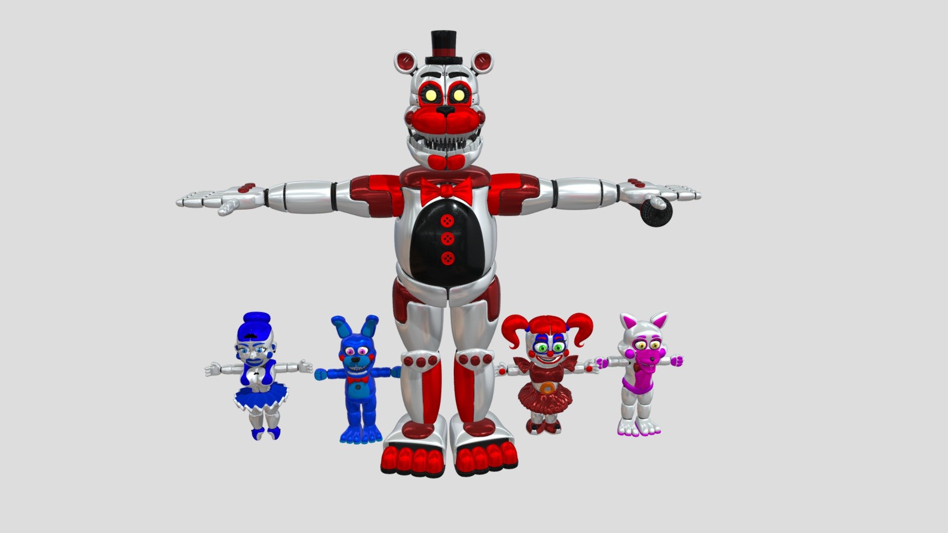 Showtime FunTime Freddy - Download Free 3D model by skylajade69 ...