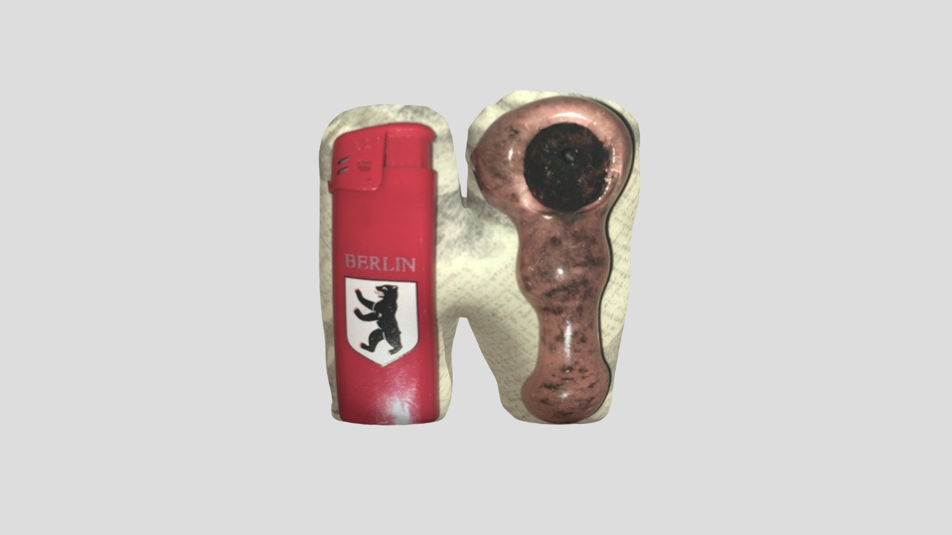 resin pipe and berlin lighter - Download Free 3D model by ...