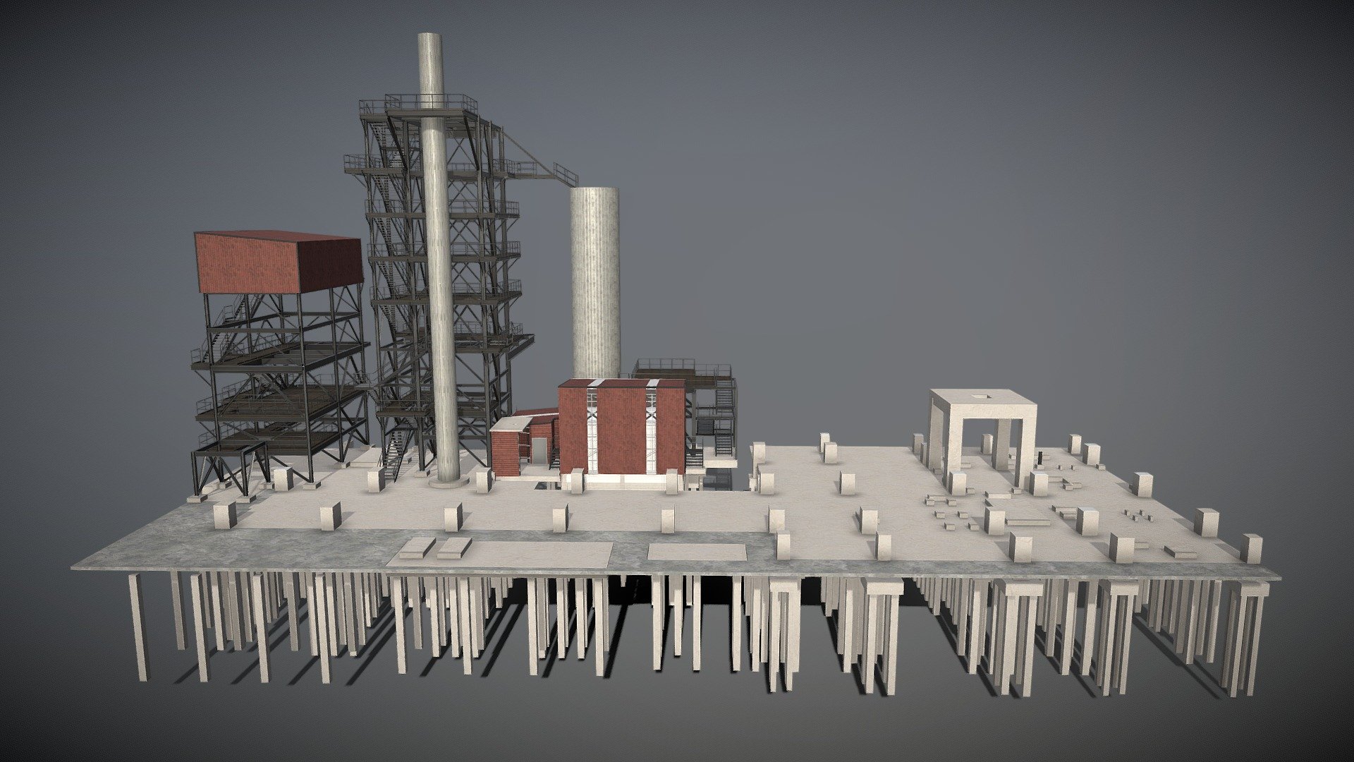 Industrial building 22ib05 - Buy Royalty Free 3D model by Jinda ...