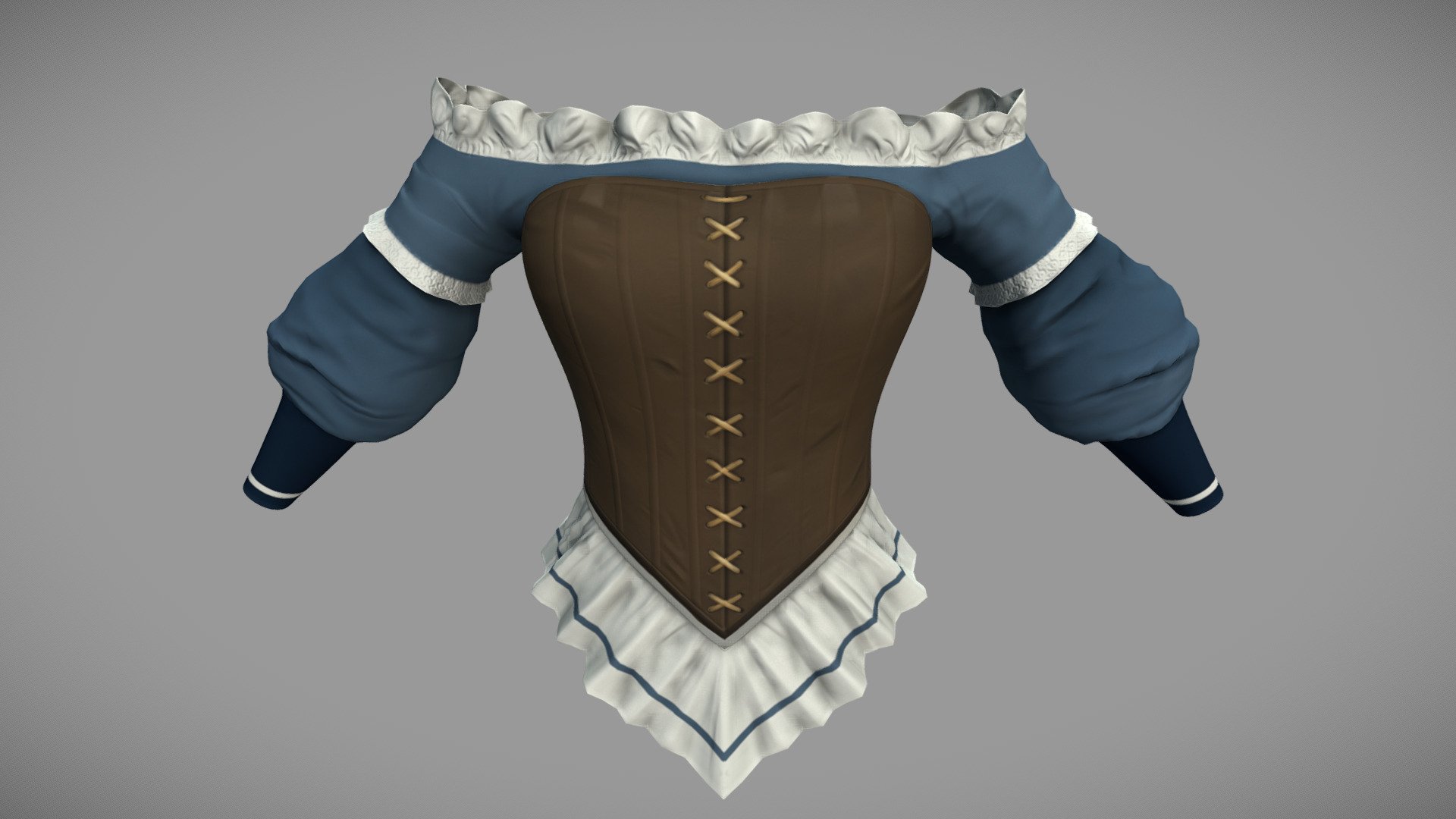 Female Royal Medieval Top - Buy Royalty Free 3D model by 3dia [db04da9 ...