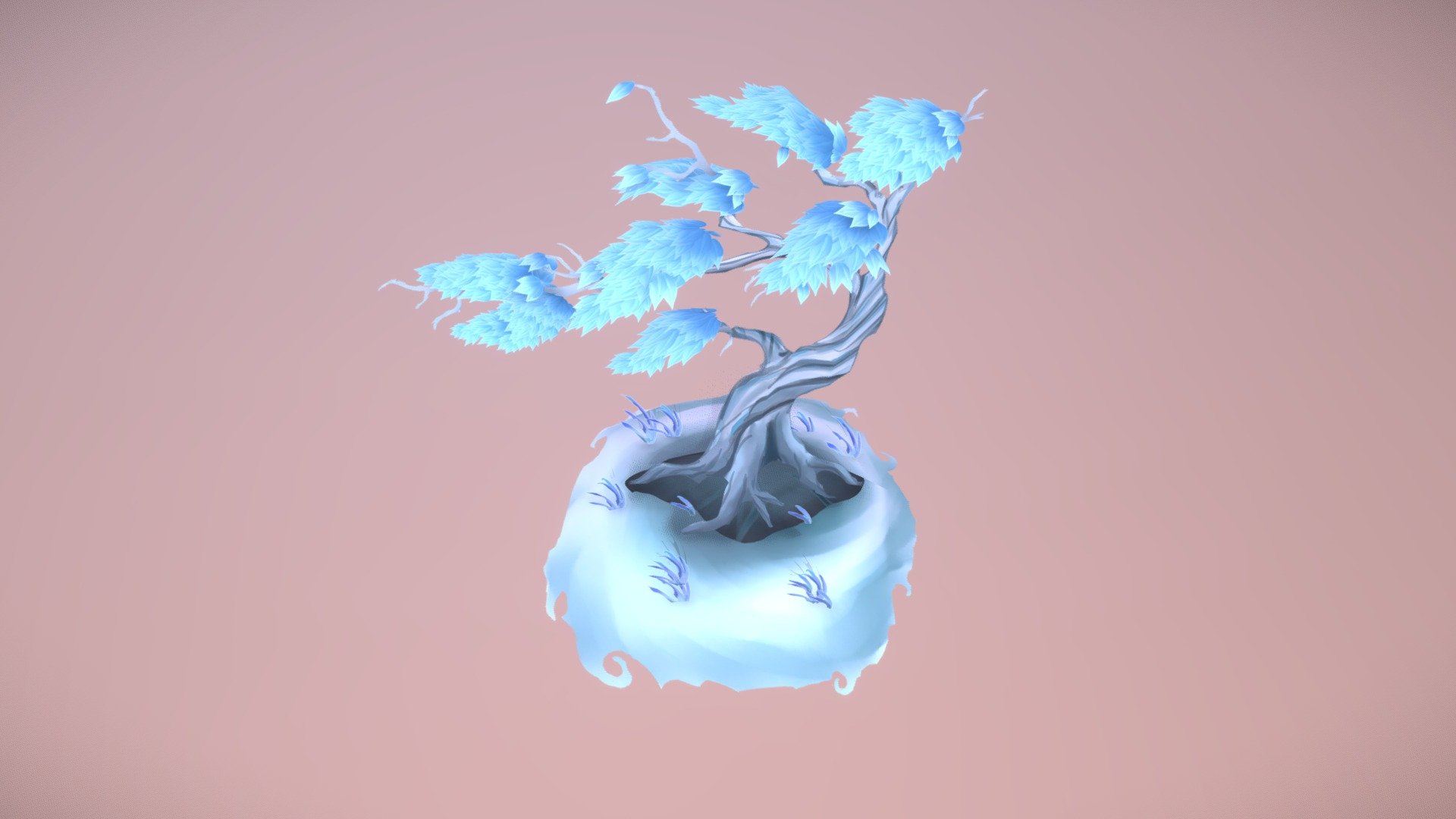 2.5D Icy Tree -CGMA - 3D model by vazquezd554 [db0730c] - Sketchfab