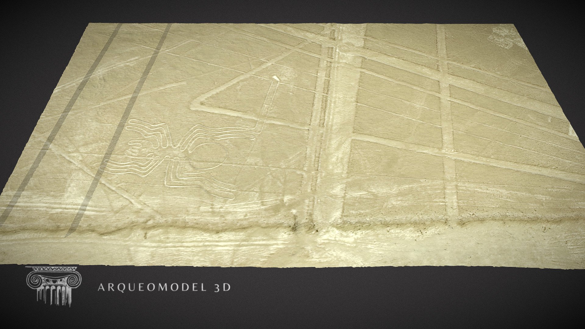 Nazca Lines SPIDER | PERU - Download Free 3D model by Arqueomodel3D ...