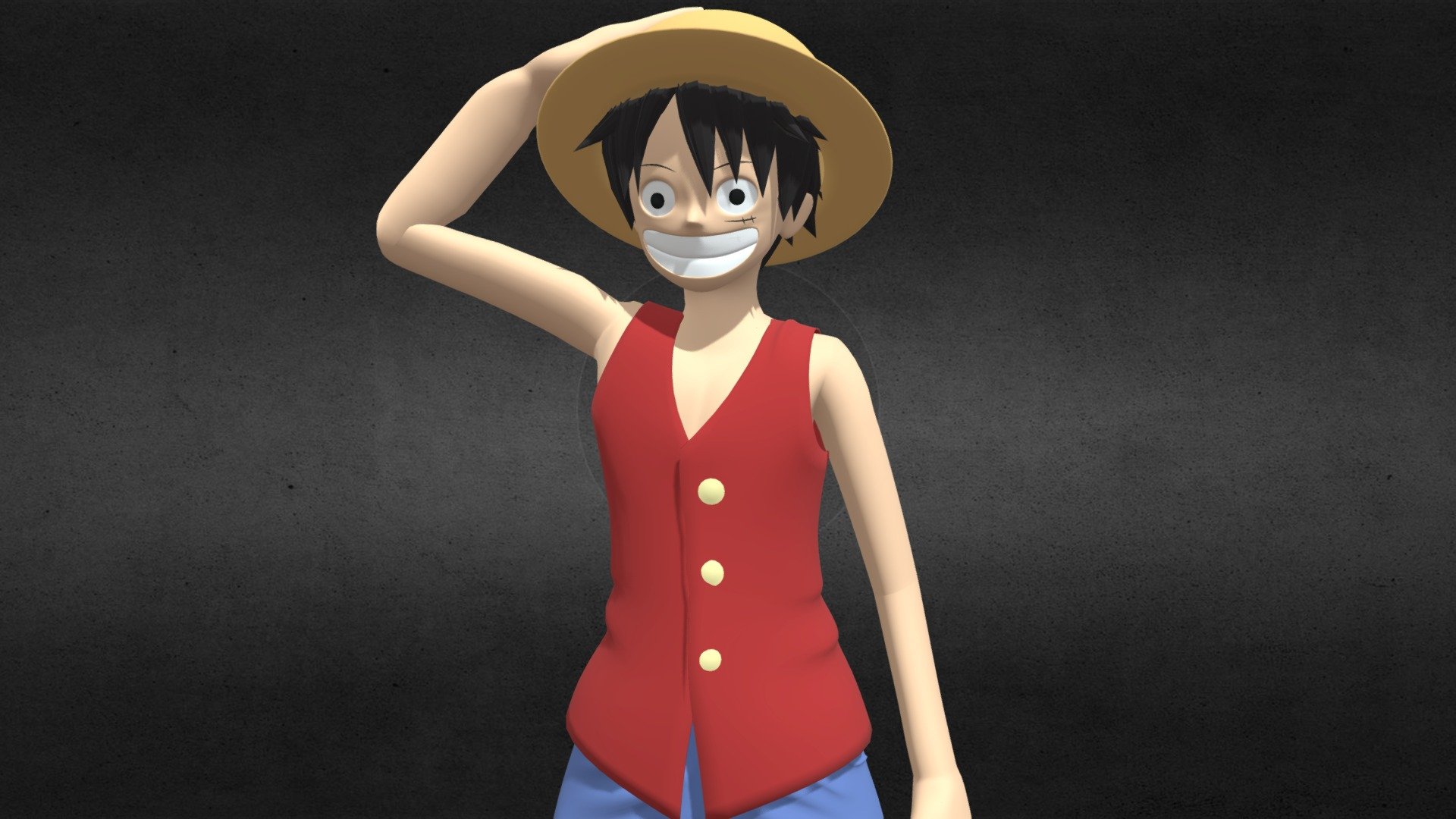 Monkey D Luffy - One Piece - 3D model by Summerforce (@sithtigun ...