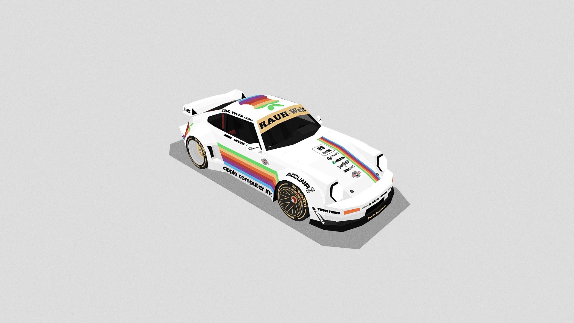 RWB Porsche 930 with apple computer livery - 3D model by Luís Marques ...