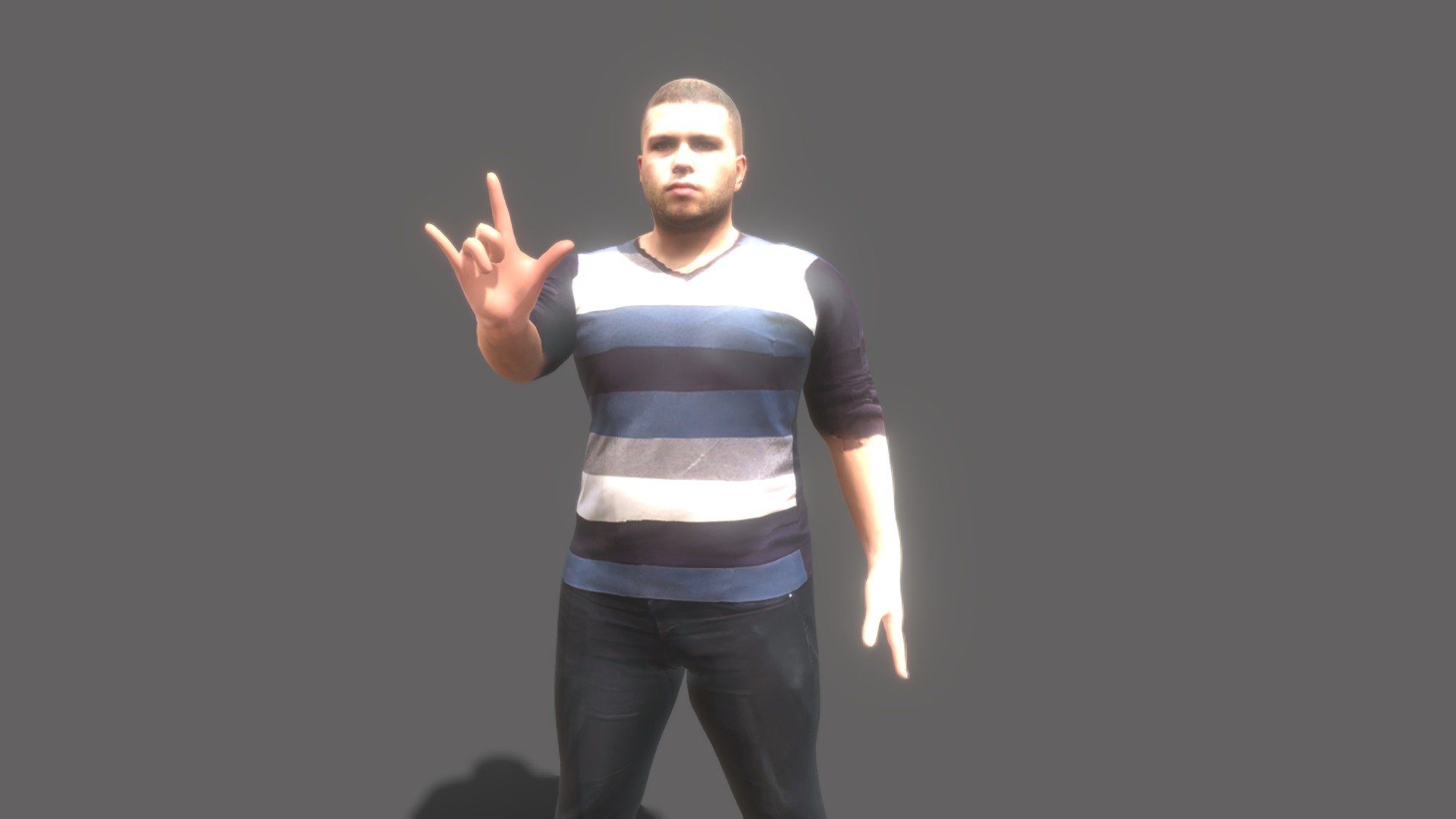 rida sidi ben ali deaf model animation 2022 3d - Download Free 3D model ...