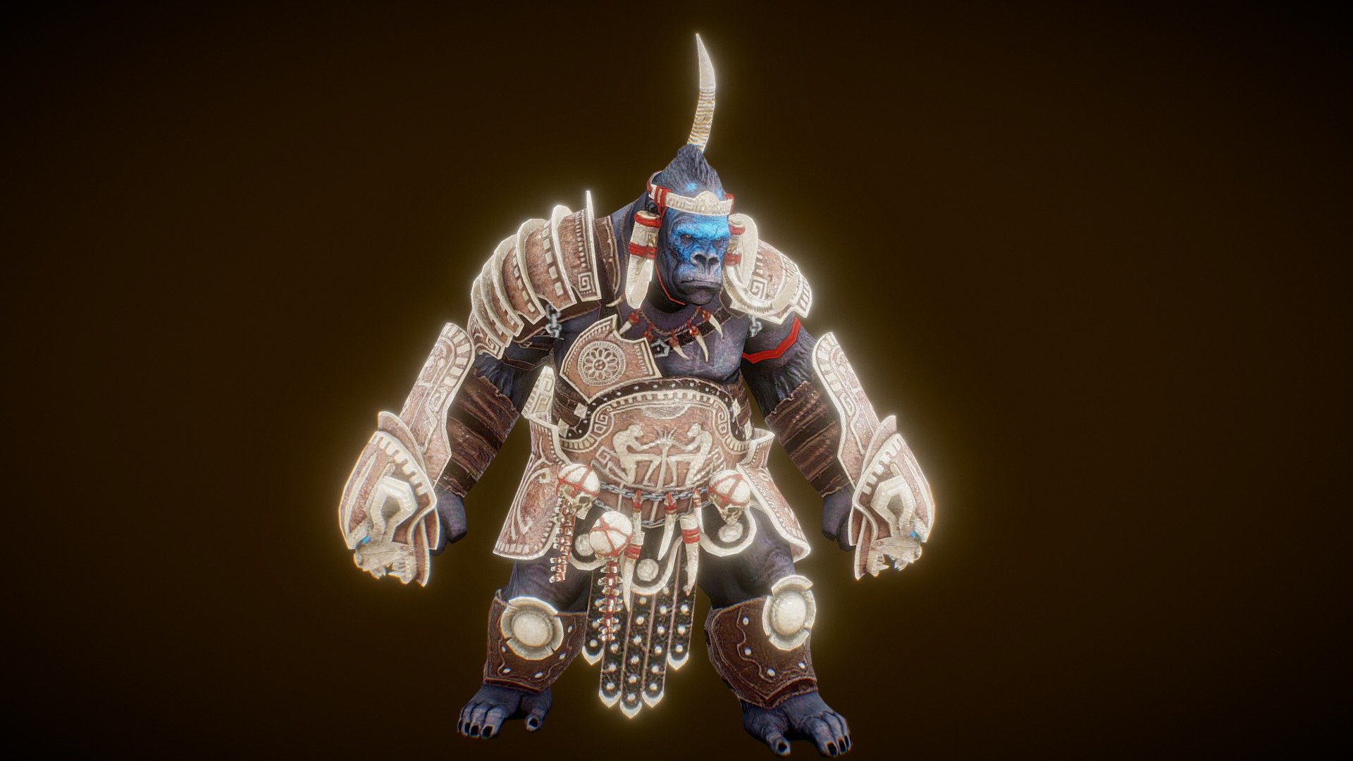 Kong the warrior - Buy Royalty Free 3D model by Luna Studio ...