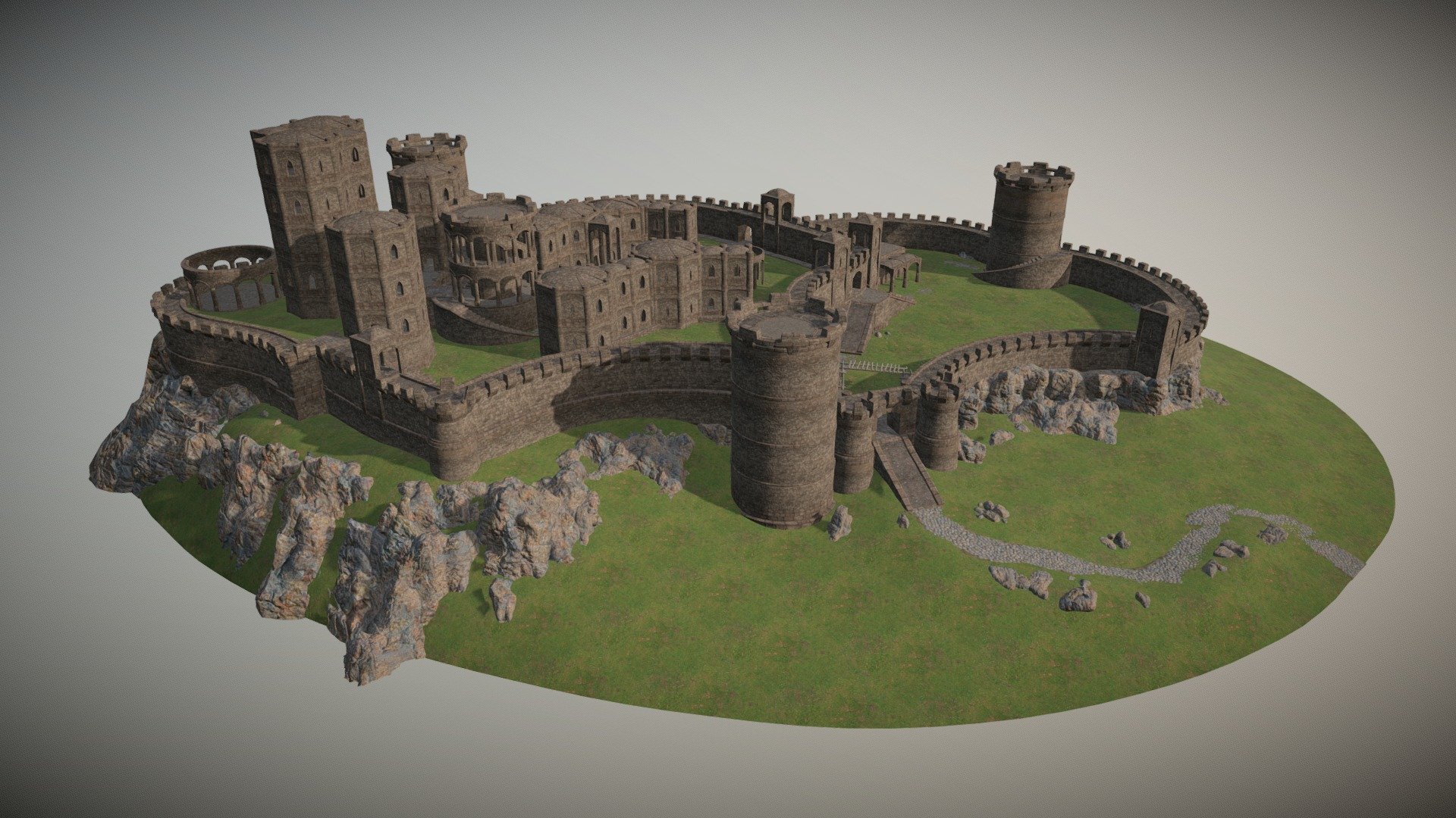 Ancient fort - Example build 01 - 3D model by EldersCrawler ...