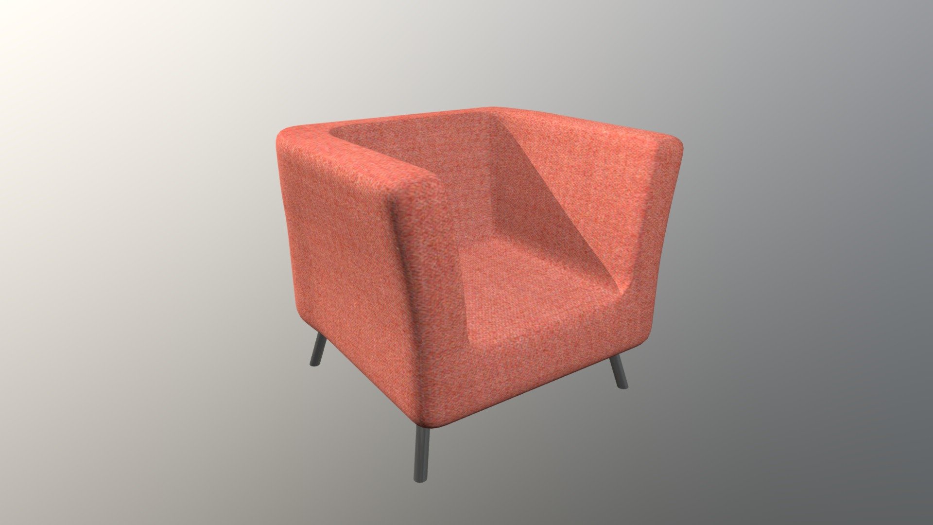 Comfy Chair - 3D model by slauer12 [db1a3de] - Sketchfab
