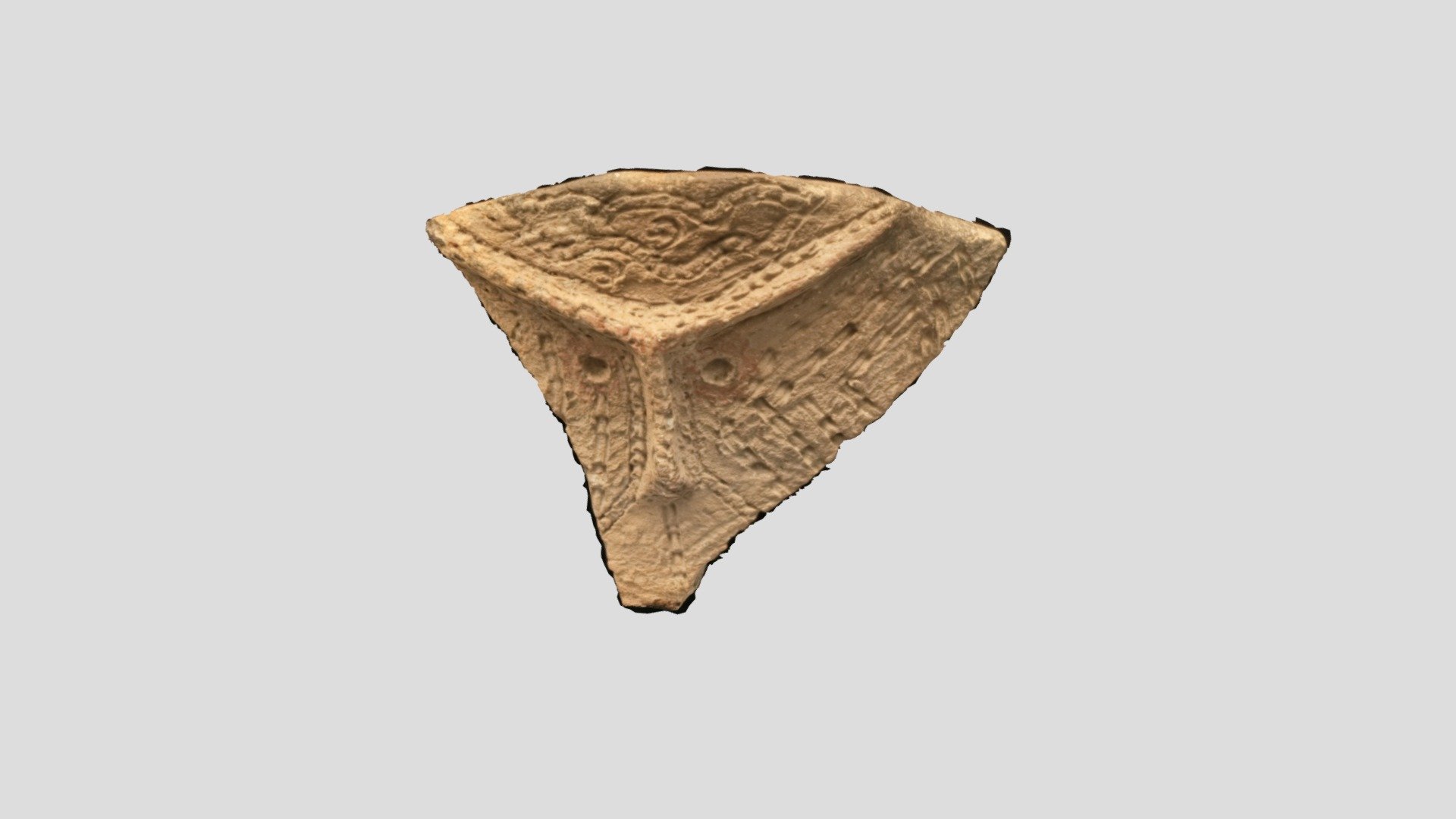 Jomon pottery with human face - 3D model by onkodo [db1b3d9] - Sketchfab