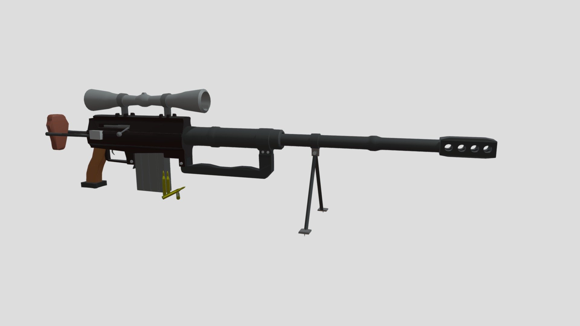 Anti-tank sniper bullets included (in progress) - 3D model by ...