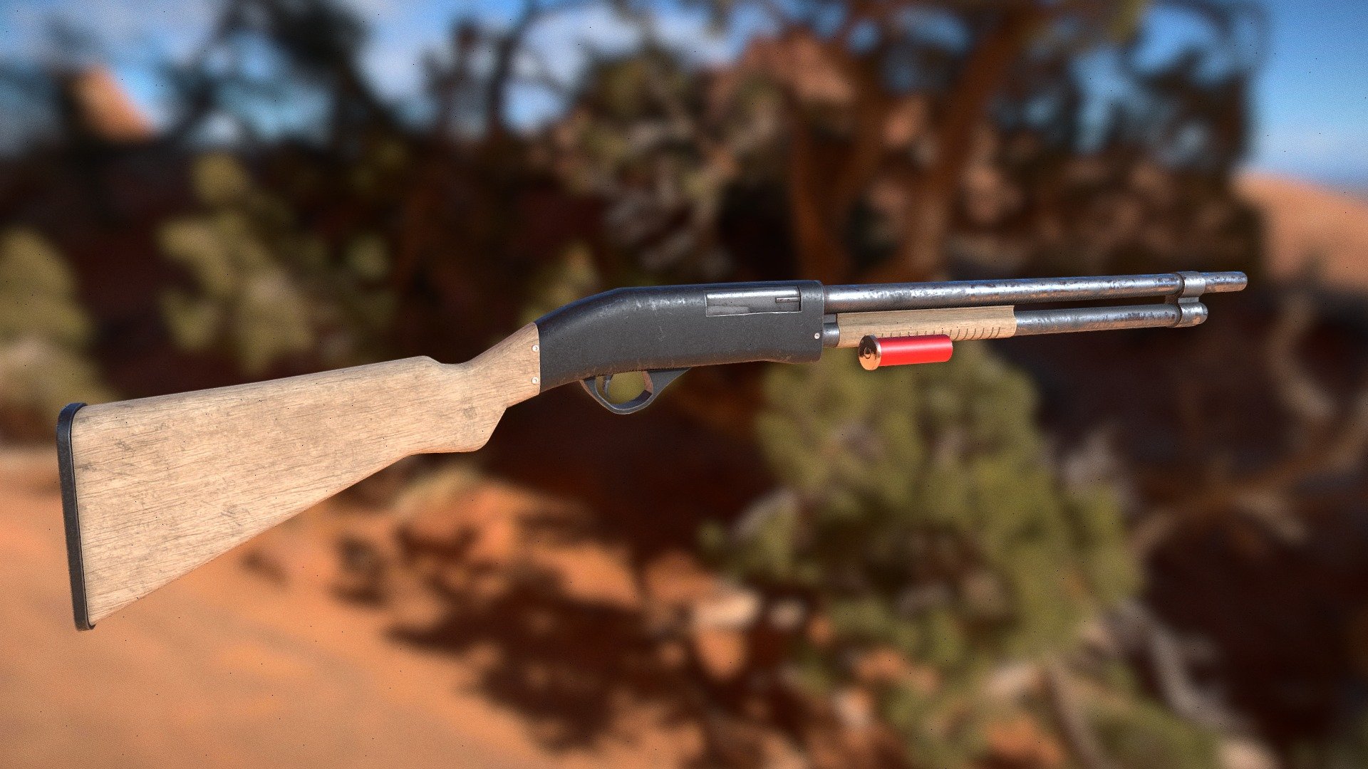 Remington Shotgun - Download Free 3D model by Kelisei Ventura ...