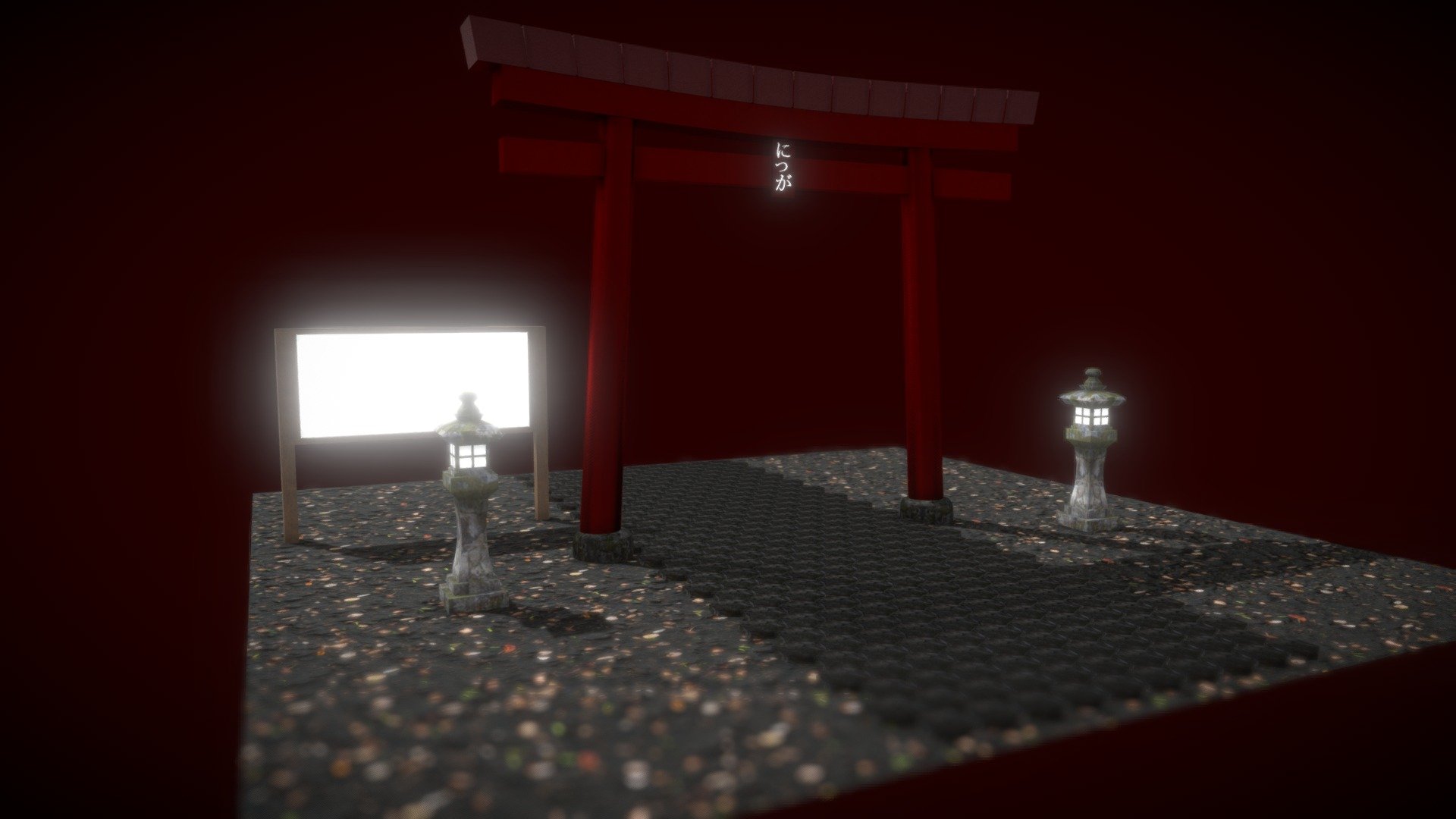 Shrine gate - Download Free 3D model by Tahir.Muhamad.Ajmal. [db22a40 ...