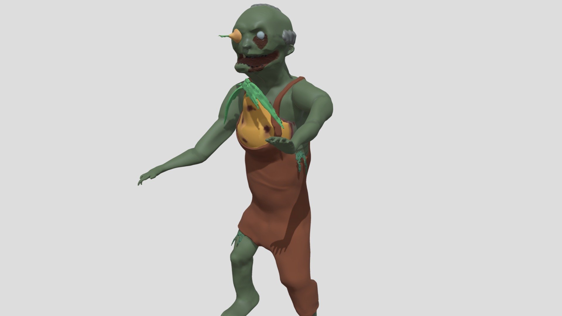 Onion Zombie - Download Free 3D model by jakerc10 [db26897] - Sketchfab