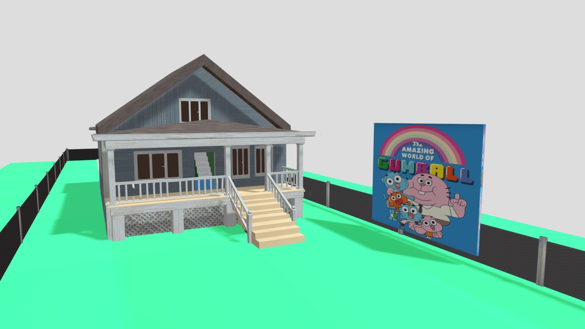 Amzing World Of Gumball House Custom Made - Download Free 3D model by ...