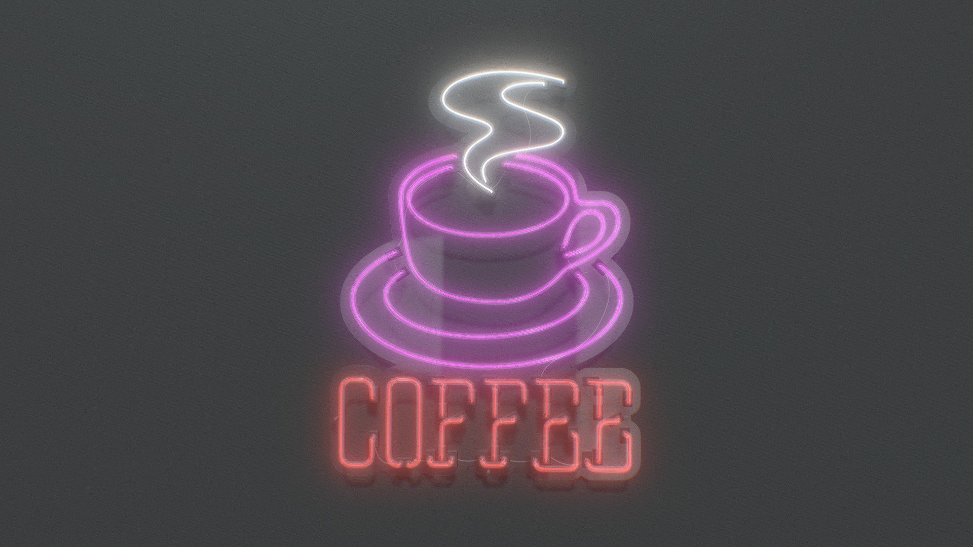 Coffee 3 - Neon Sign - 3D model by NEONPLEX [db28852] - Sketchfab