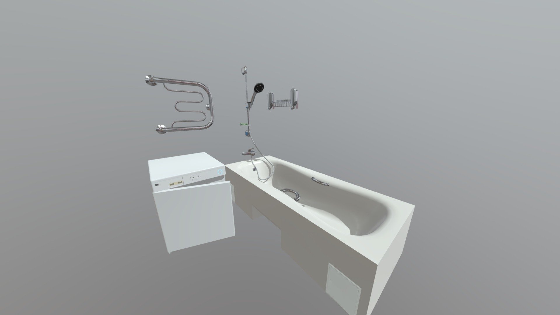 My Bathroom Draft - 3D model by Denny Kadnikov (@kadnikovdeni) [db28ff1 ...