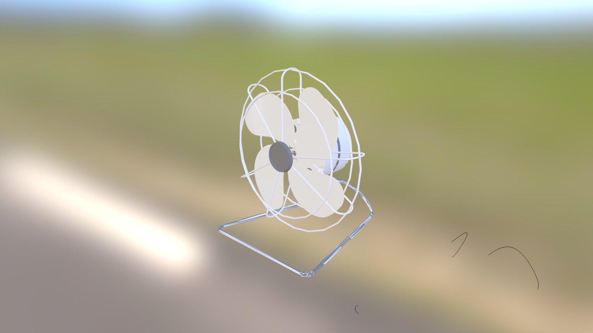 desk fan - 3D model by mikefats [db2b749] - Sketchfab