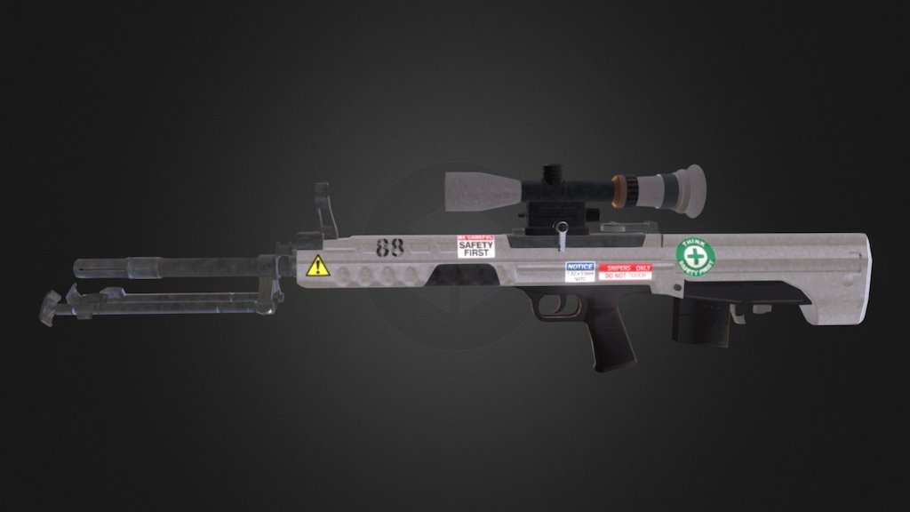 QBU 88狙击步枪 - 3D model by AoTian [db2f831] - Sketchfab
