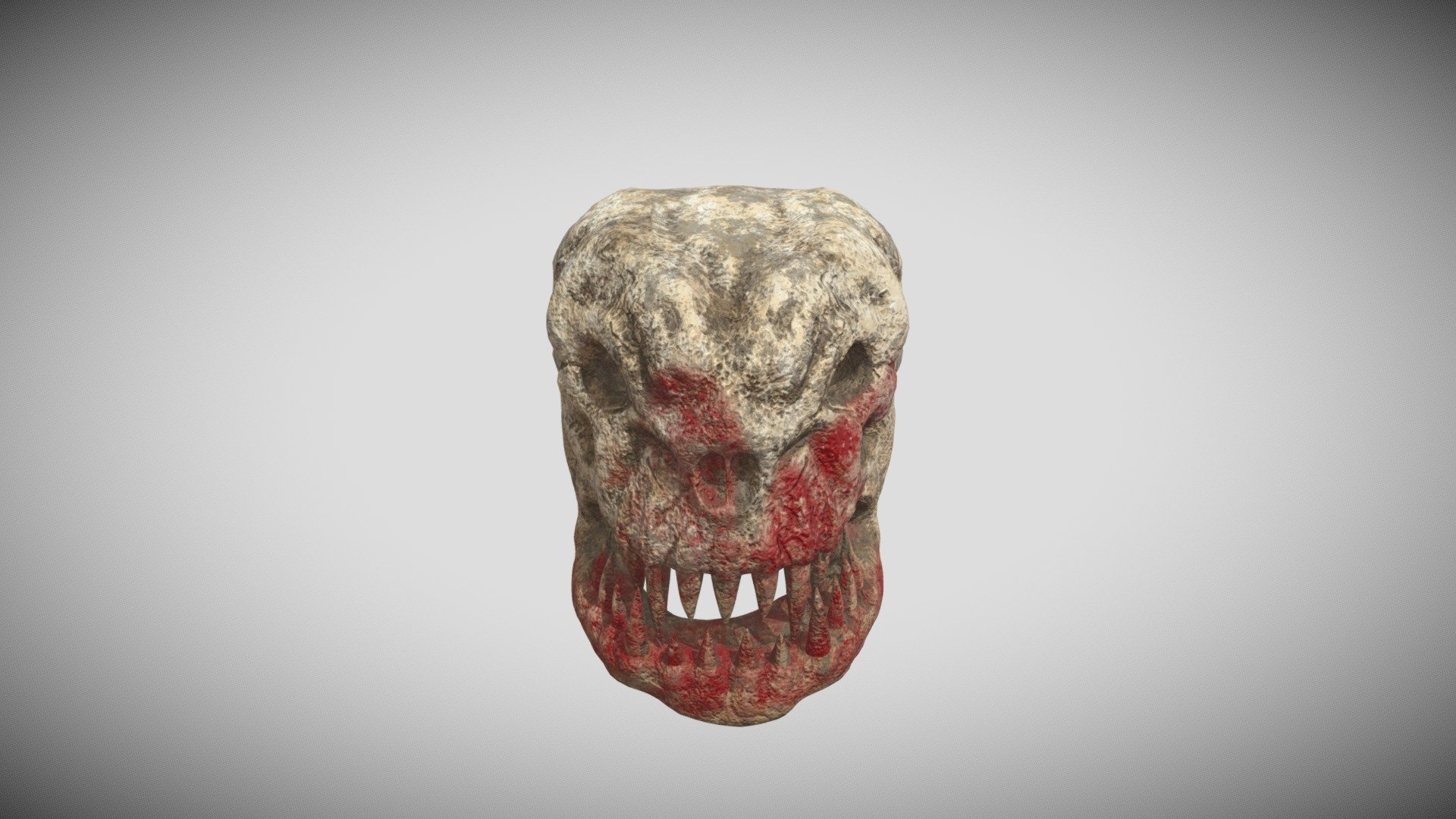 Blood Skull - 3D model by VET_OUT [db30340] - Sketchfab