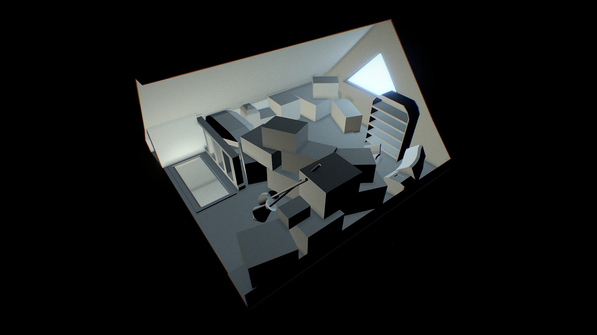 Boxwood attic greybox - 3D model by Cozmoth [db335fa] - Sketchfab