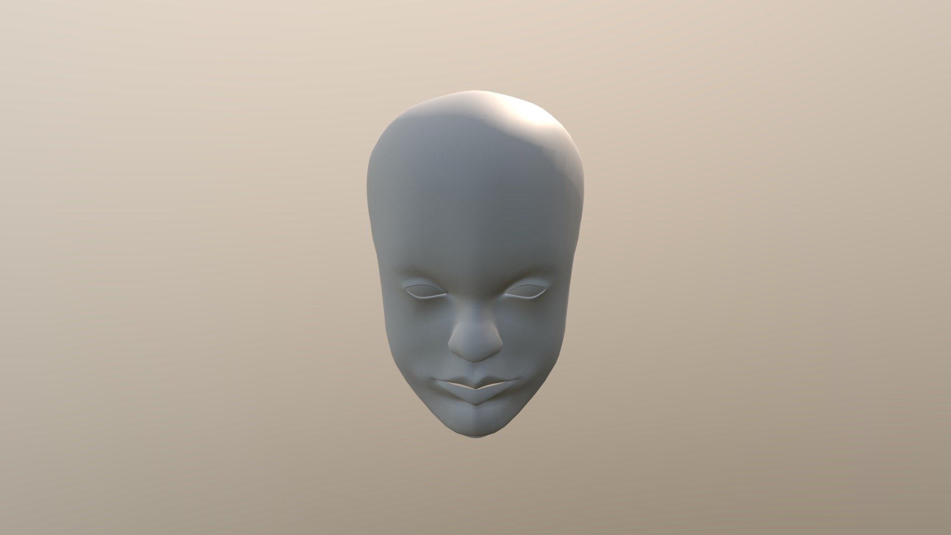 Character Face and Head Model - 3D model by dantezana [db34467] - Sketchfab