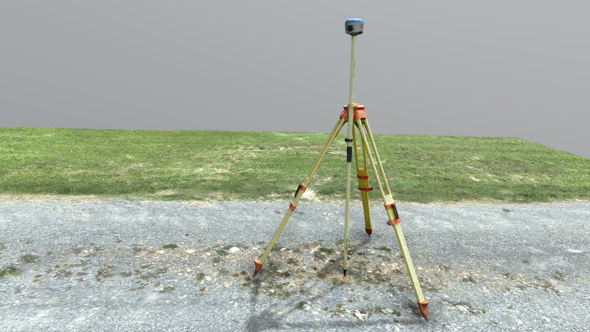 GNSS Base Station and Tripod - Download Free 3D model by johnnokomis [db349bc] - Sketchfab