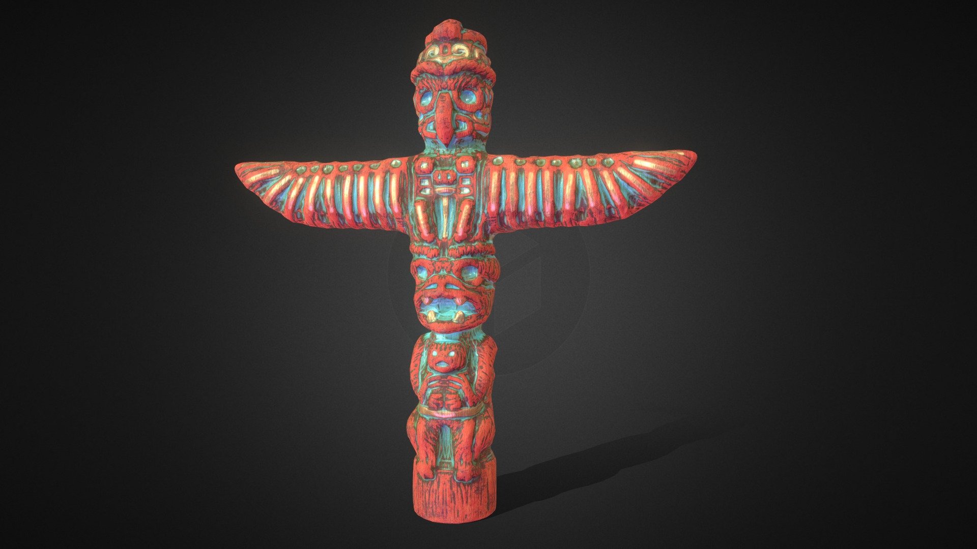 Totem - Buy Royalty Free 3D model by dsv86 [db3a952] - Sketchfab Store