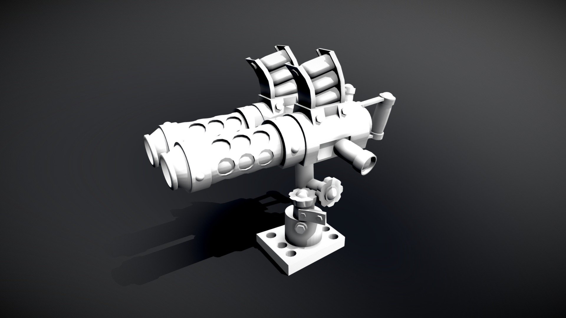 Turret Tower - 3D model by Andy Zarn (@andyzarn) [db3db59] - Sketchfab