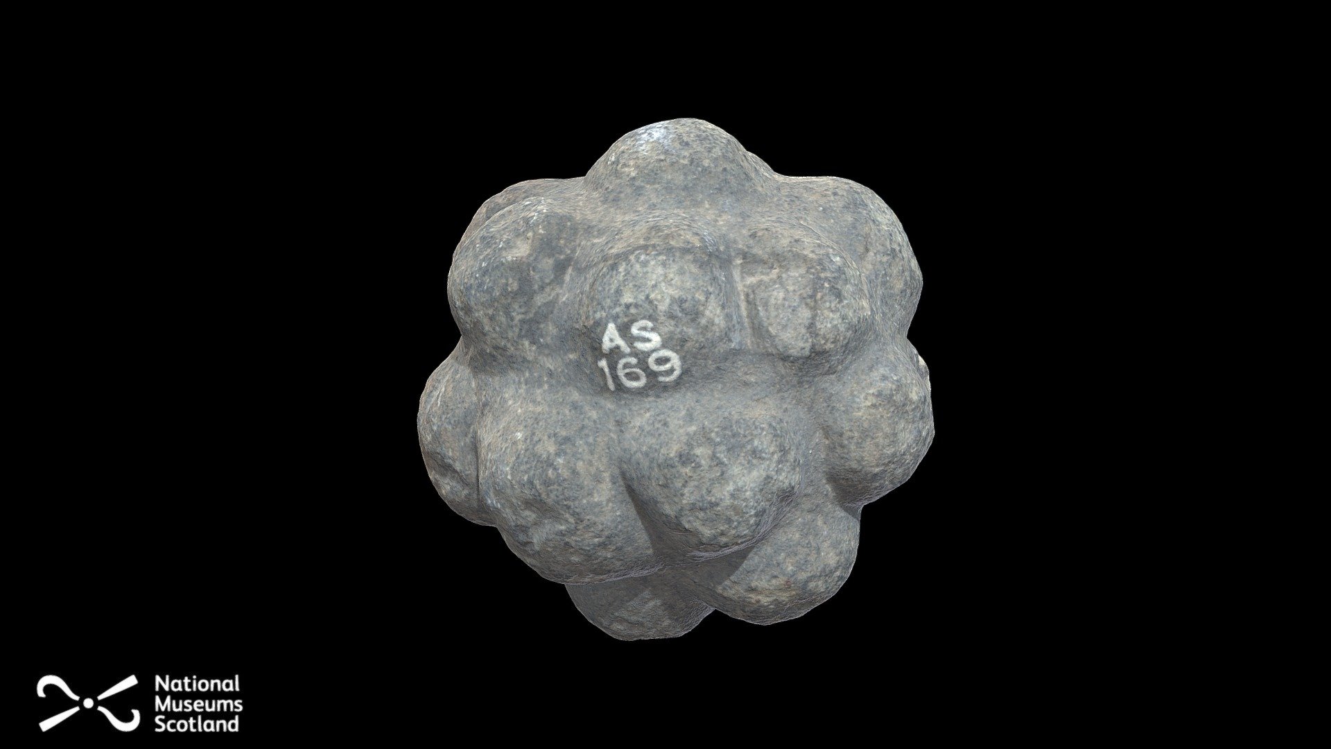 Carved stone ball, Bridge of Earn, Perthshire - 3D model by National ...