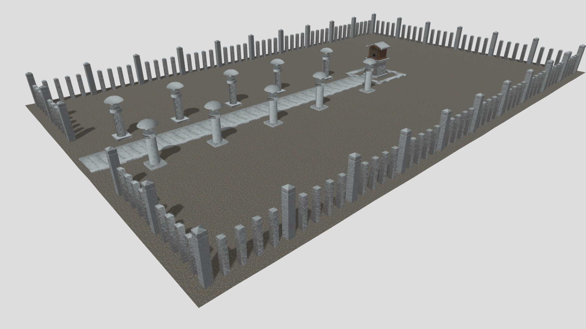 Small Shrine Stage - 3D model by DiO2022 (@timeage.staff6.production ...