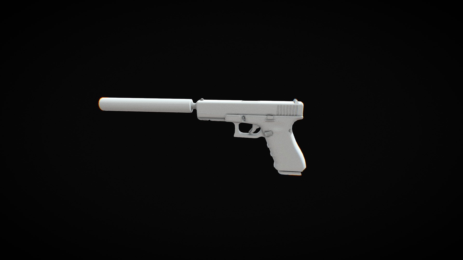 Silenced Austrian Gun - 3D model by NC (@CNicoo) [db41686] - Sketchfab
