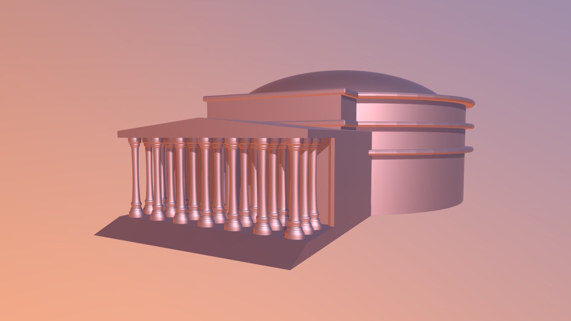 The Pantheon (Rome) - 3D model by JacksonSanders [db417c1] - Sketchfab