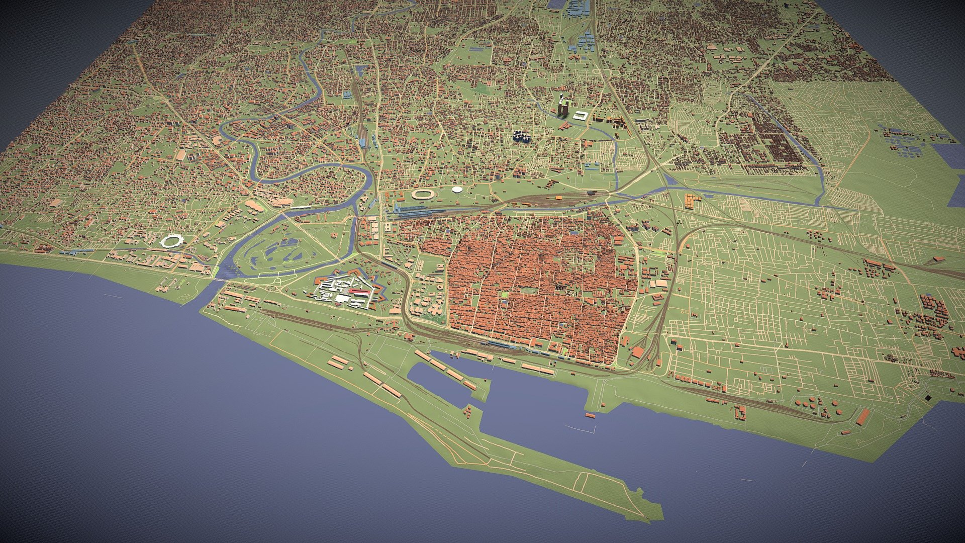 Chennai India - city and urban - Buy Royalty Free 3D model by Jinda ...