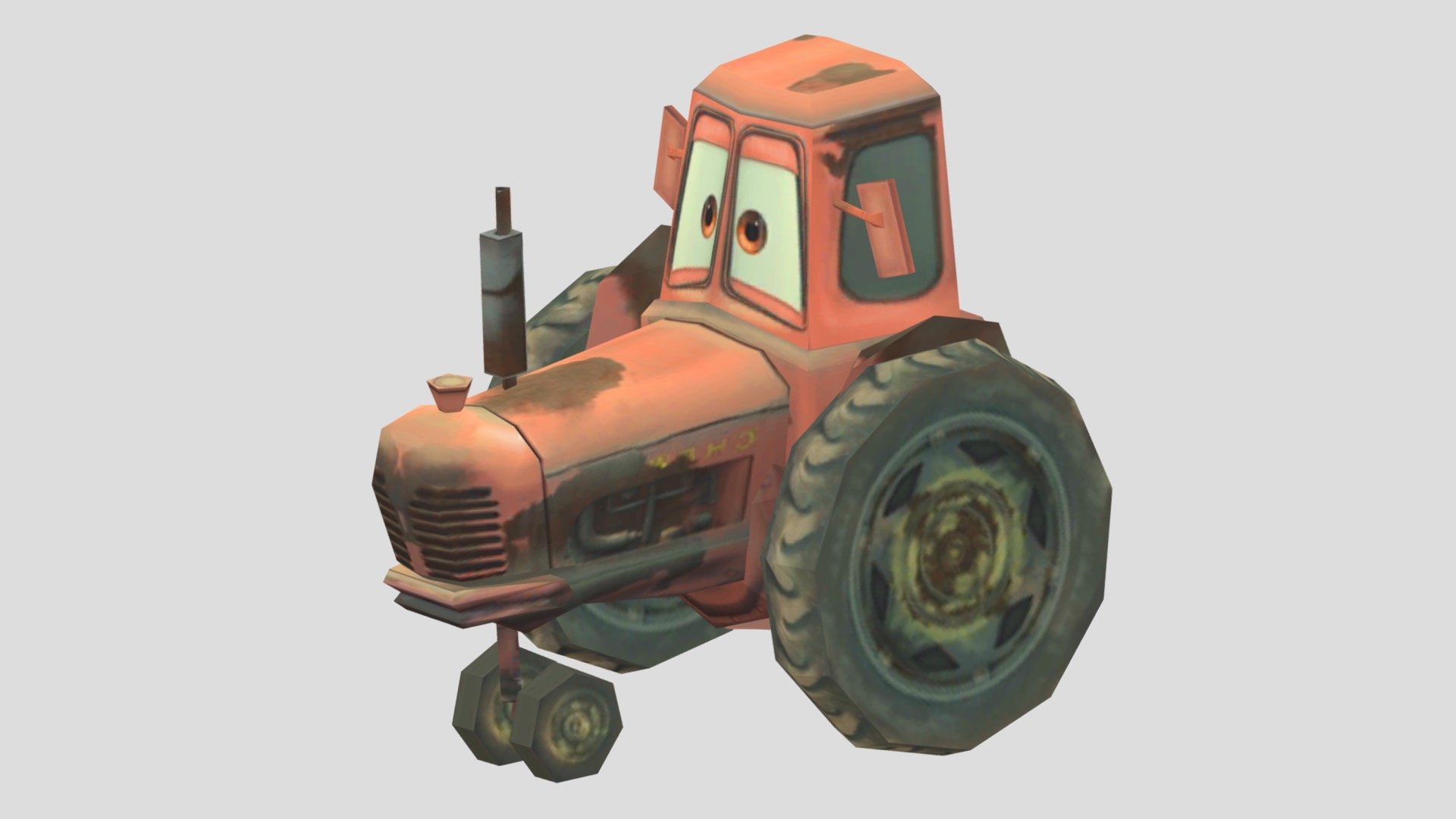 Cars Fast As Lightning - Cow Tractor (Update) - Download Free 3D model ...