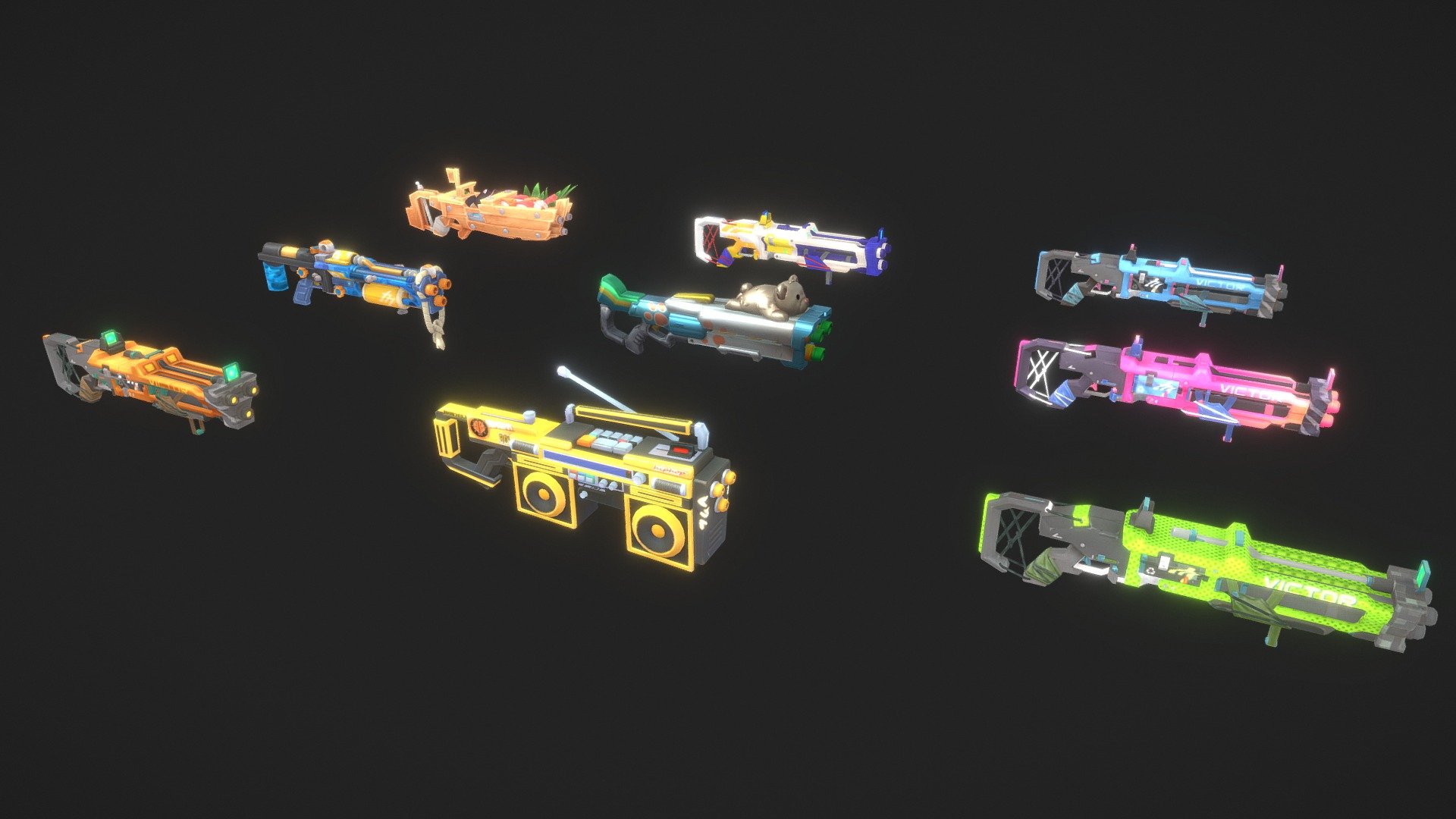 Thunder Burst SMG - Buy Royalty Free 3D model by Luna Studio ...
