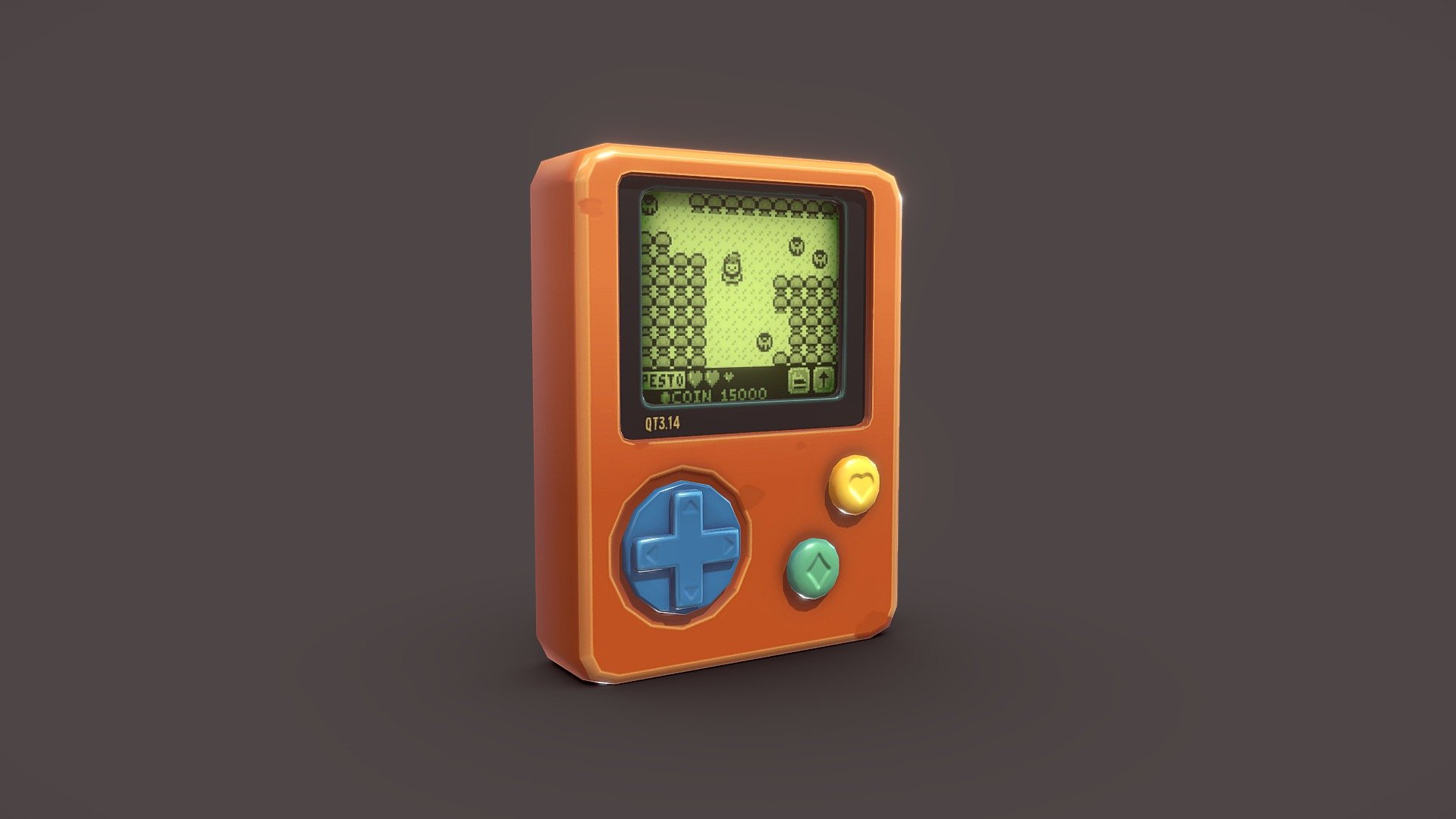 QT3.14: Handheld Gaming Console - Download Free 3D model by DereknShoes ...