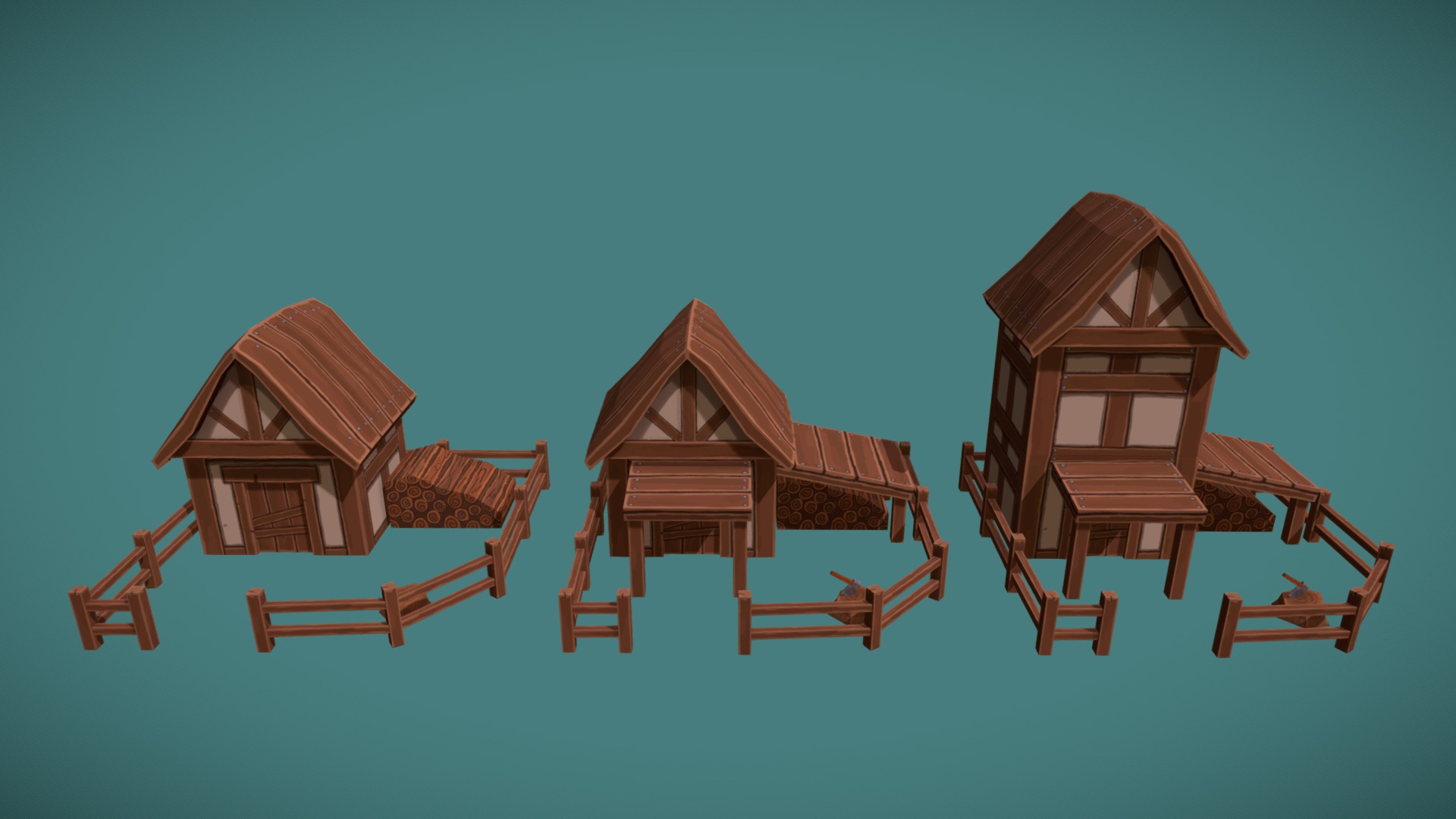 Logger's Hut low poly - Download Free 3D model by mitia (@Hawsky ...