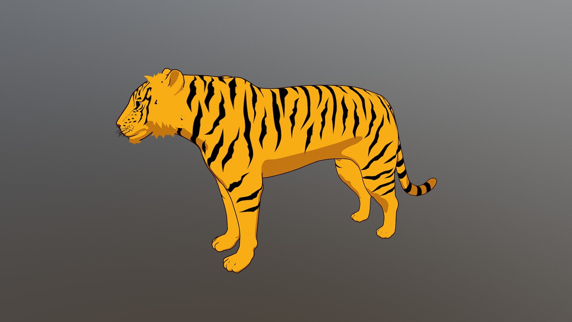 Tiger - 3D model by namhaiart.com (@namhai.co.ltd) [db4c424] - Sketchfab