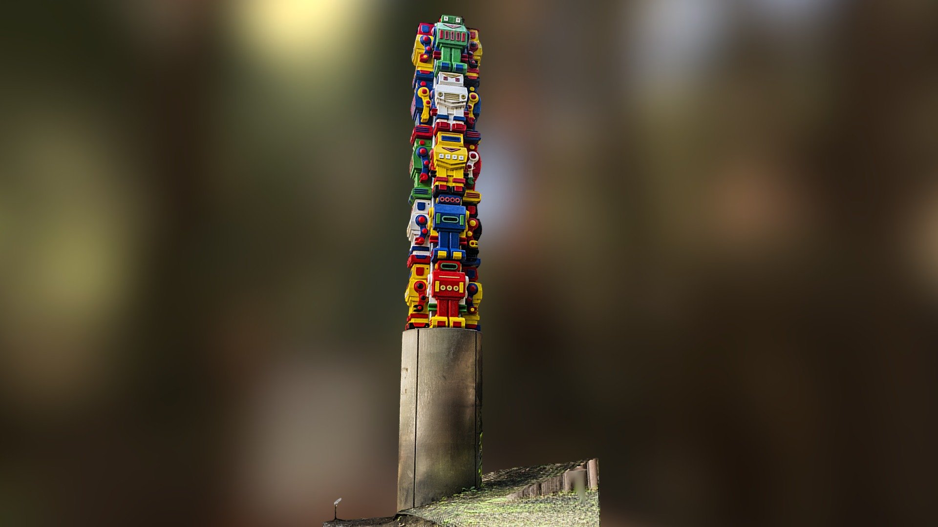 Robot totem at Sakurazaka Park scan - 3D model by Miguel Bandera ...