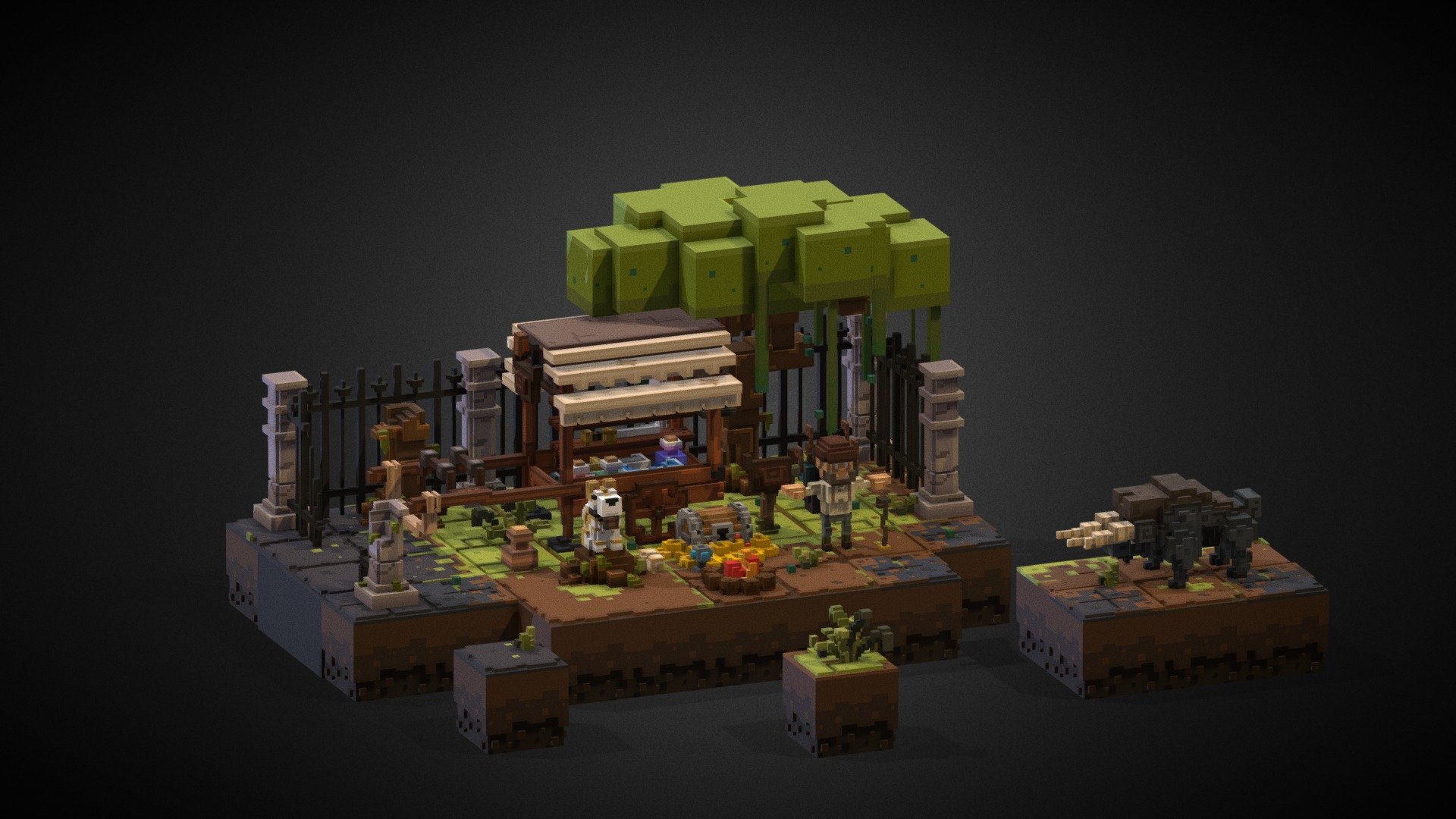 Dungeon Merchant [Last Stand] - 3D model by Voxels (@ZachSoares ...