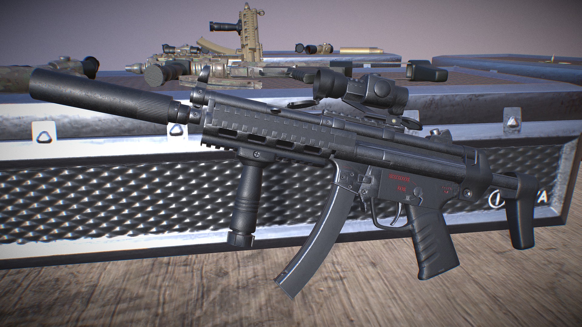 MP5 A1- Game Ready - Low Poly - Buy Royalty Free 3D model by insya ...