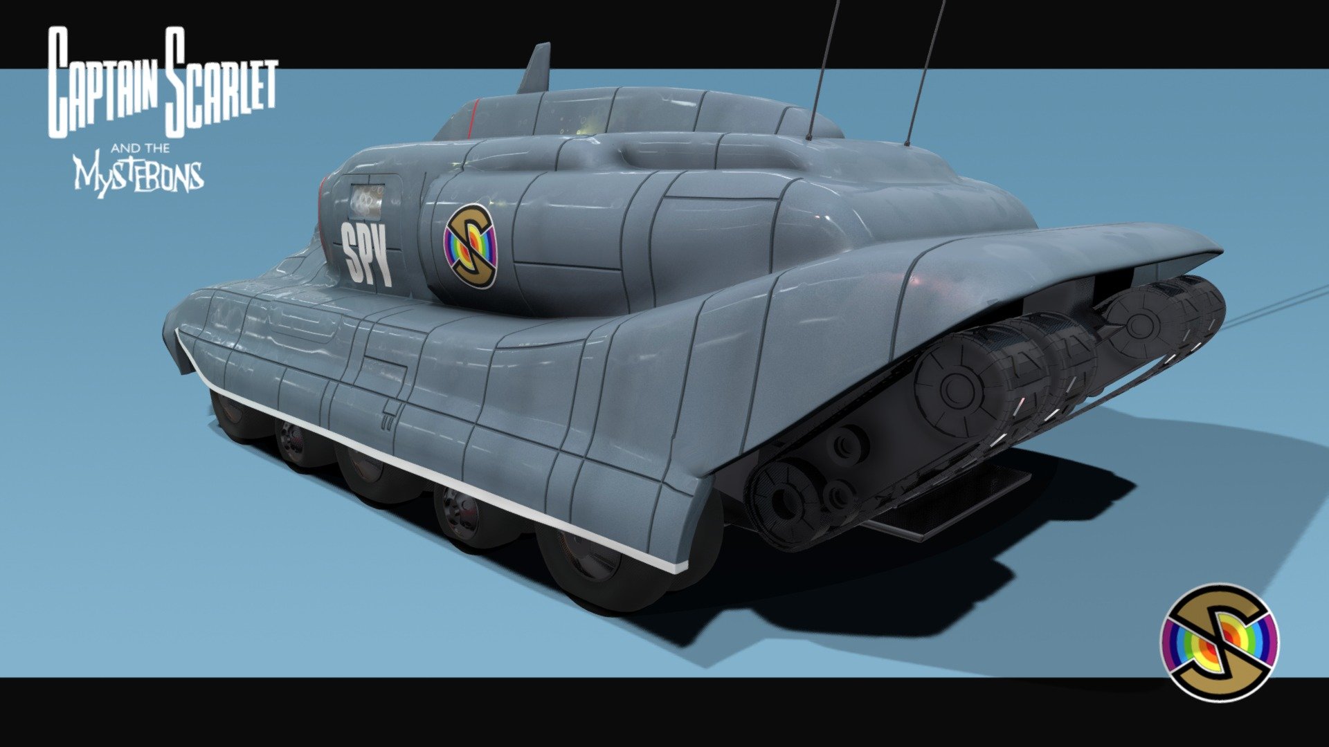 Captain Scarlet's Spectrum Pursuit Vehicle - Buy Royalty Free 3D model ...