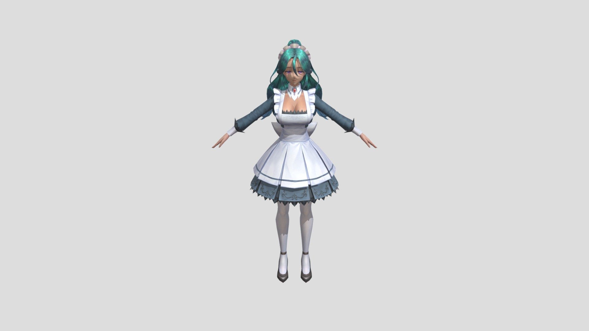 Laudia Cos18Maid King's raid - Download Free 3D model by ...