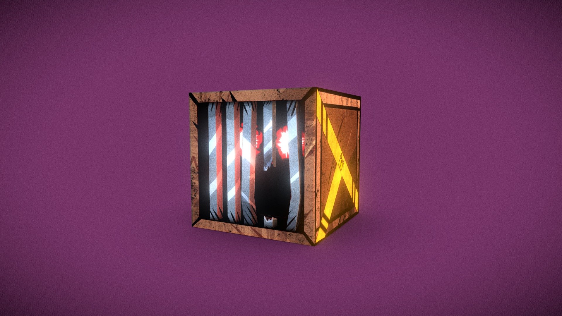 monster inside the box - 3D model by Niurii3D [db52e08] - Sketchfab