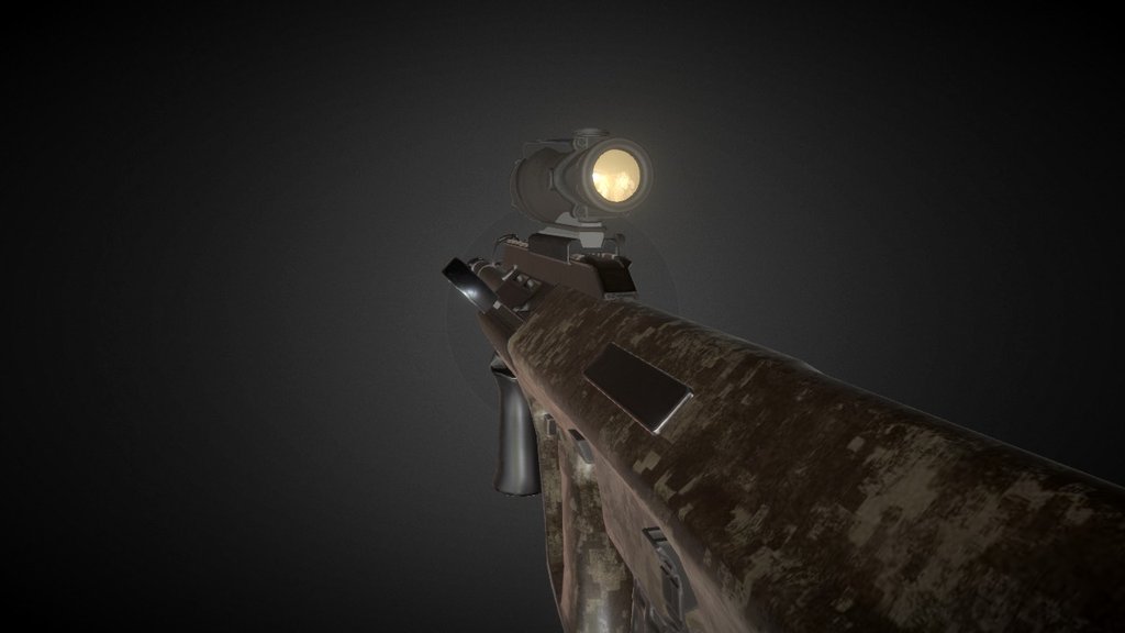 AUG texture test made in 3D Coat - 3D model by EstebanSalazar [db552b5 ...