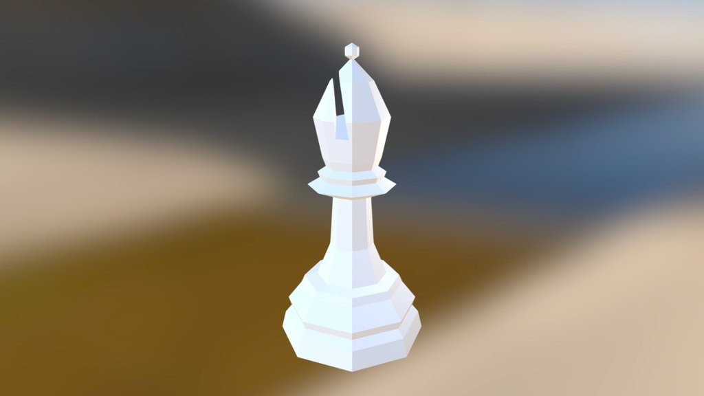 LP Chess Bishop - 3D model by ZenRowe [db56a0a] - Sketchfab